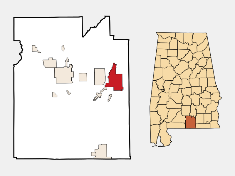 City of Opp, AL - Geographic Facts & Maps - MapSof.net